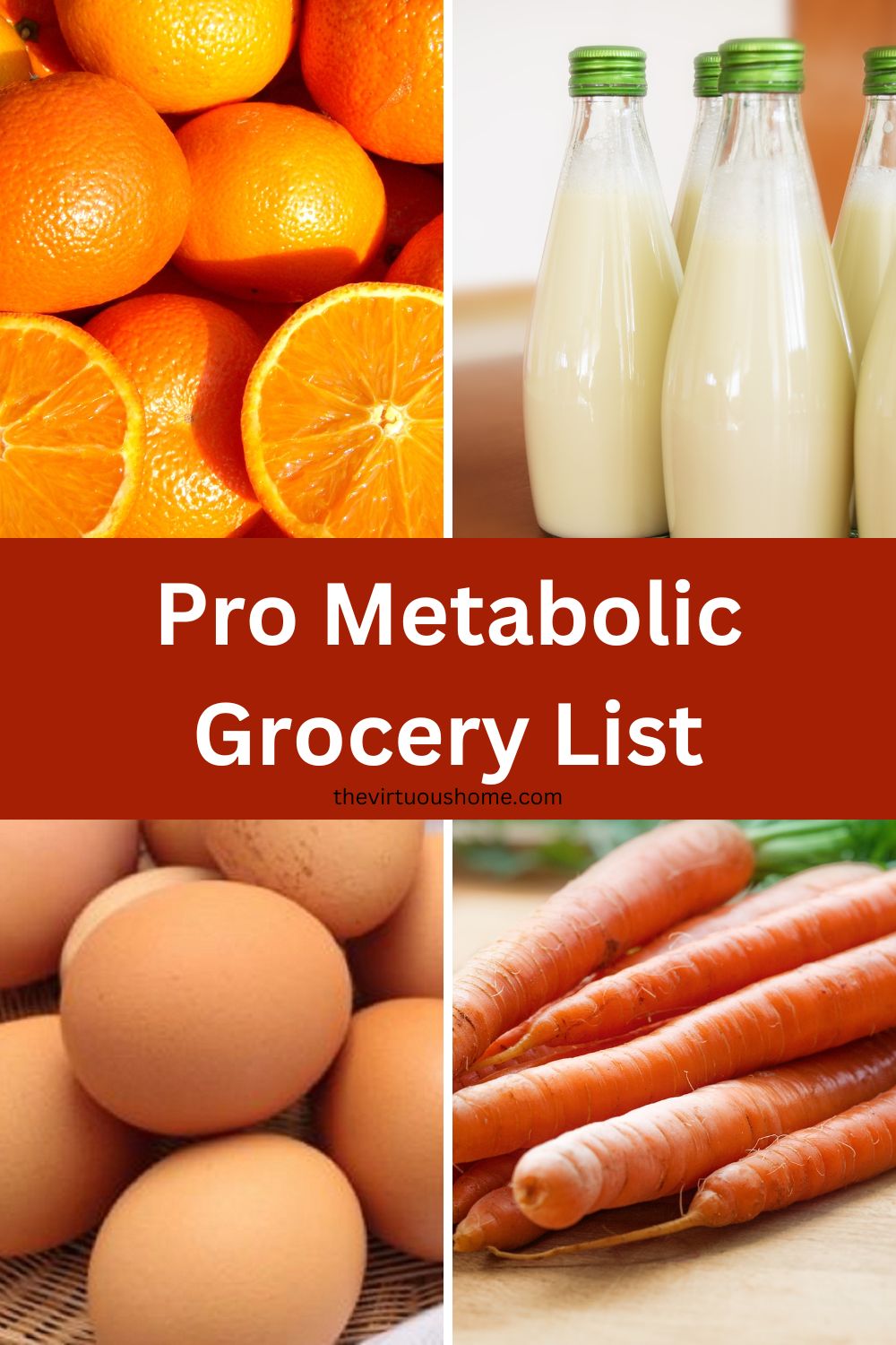 Pro Metabolic Grocery List of Pro-Metabolic Foods - The Virtuous Home