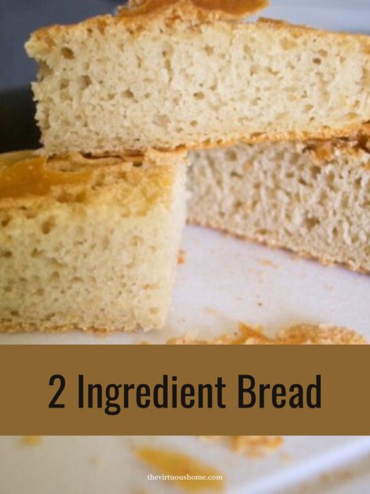 How to Make 2 Ingredient Bread - Step-by-Step Guide! - The Virtuous Home