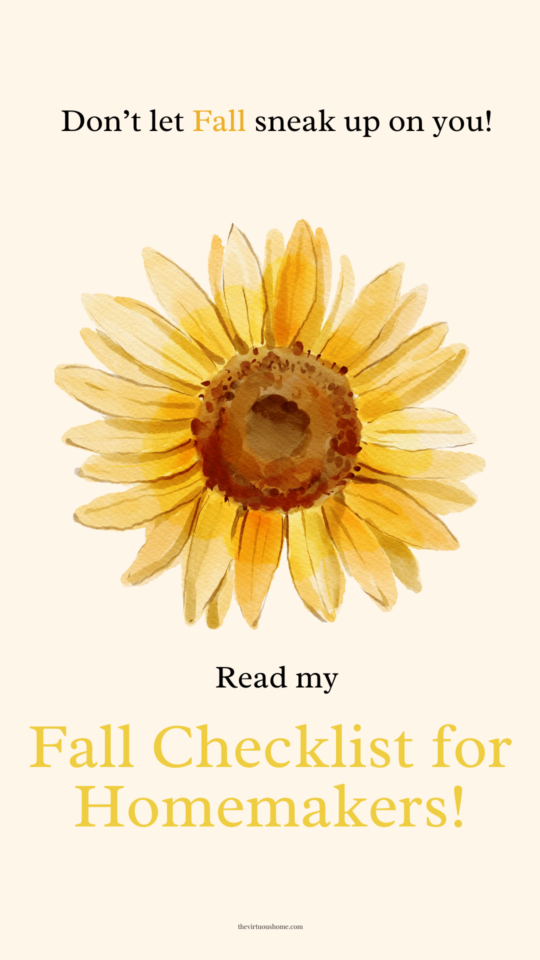 A Fall Checklist for Homemakers - The Virtuous Home