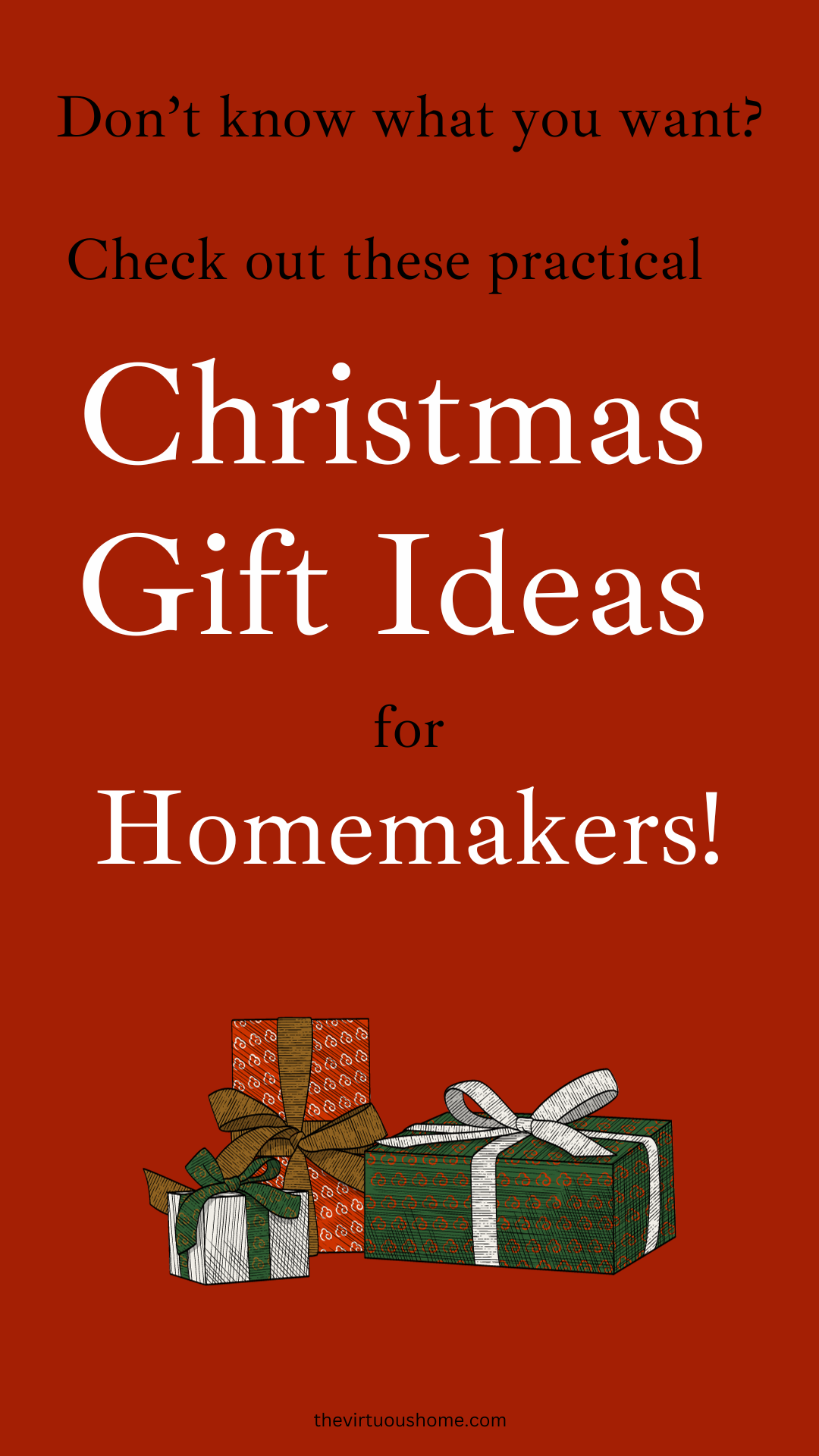 A Practical Christmas Gift Guide for Homemakers - The Virtuous Home
