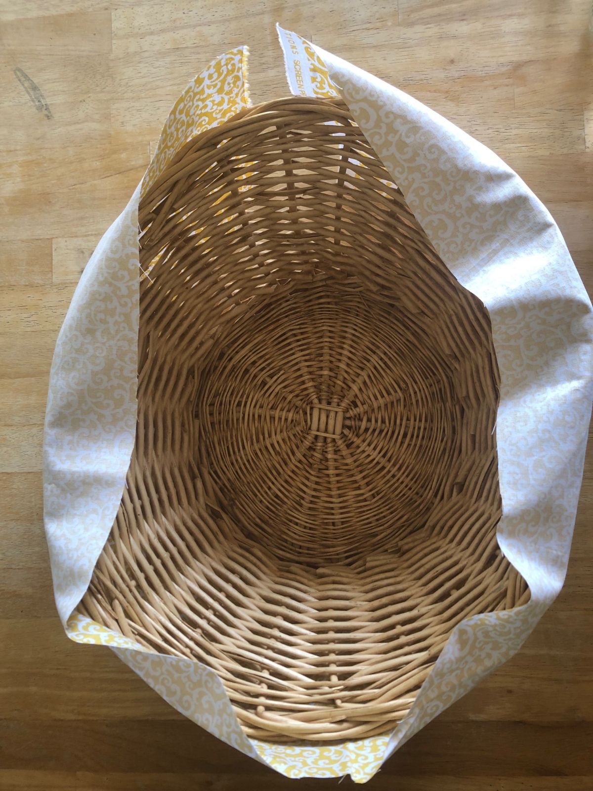 How to Make a Basket Liner for Any Size Basket - The Virtuous Home