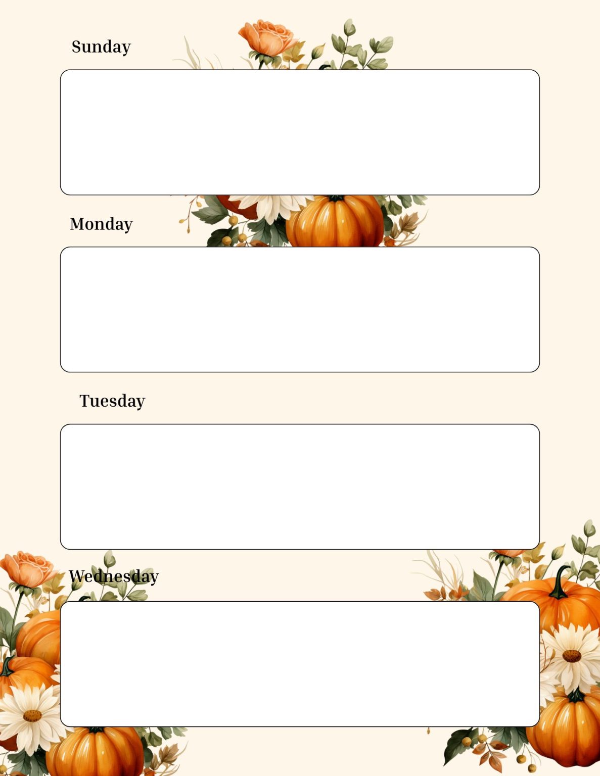 Weekly Routine Planner Free Printable - The Virtuous Home