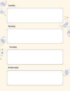 Weekly Routine Planner Free Printable - The Virtuous Home
